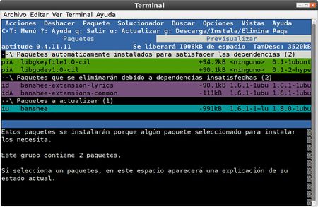 Aptitude - Guía Ubuntu