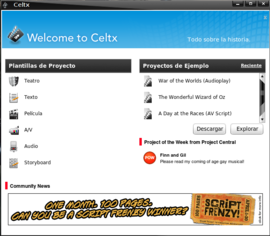 Celtx - Guía Ubuntu