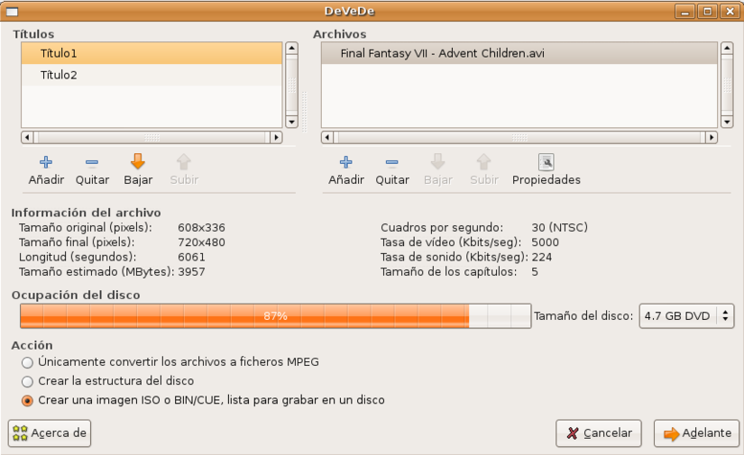 DeVeDe - Guía Ubuntu